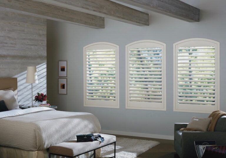 Arched Window Louvers Raleigh - Southern Accent Shutters